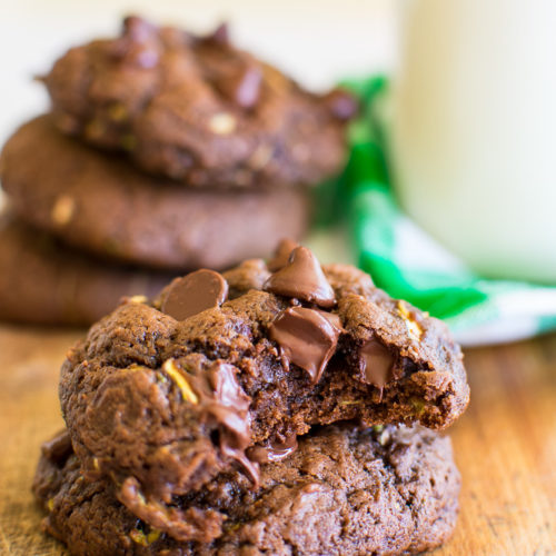 Fudgy Double Chocolate Zucchini Cookies - Pitchfork Foodie Farms