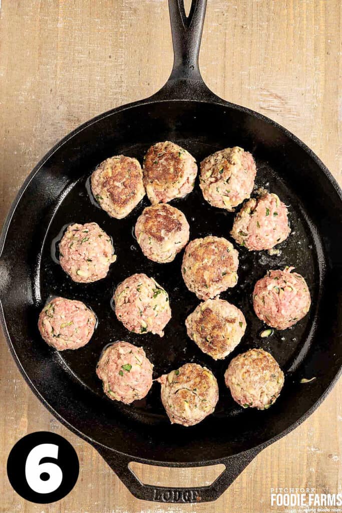 Zucchini Meatballs Recipe w/ Ground Beef - Pitchfork Foodie Farms