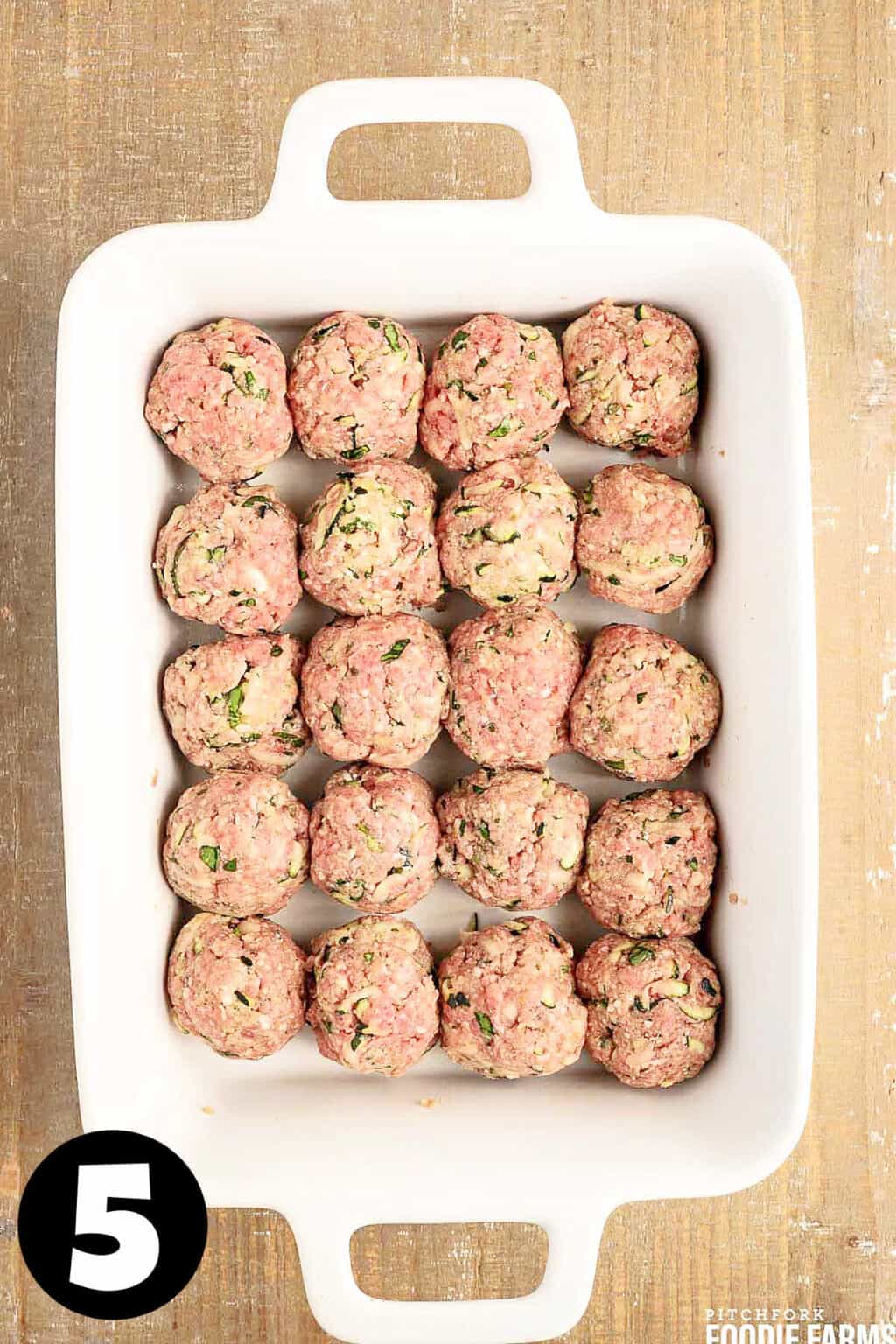 Zucchini Meatballs Recipe w/ Ground Beef - Pitchfork Foodie Farms