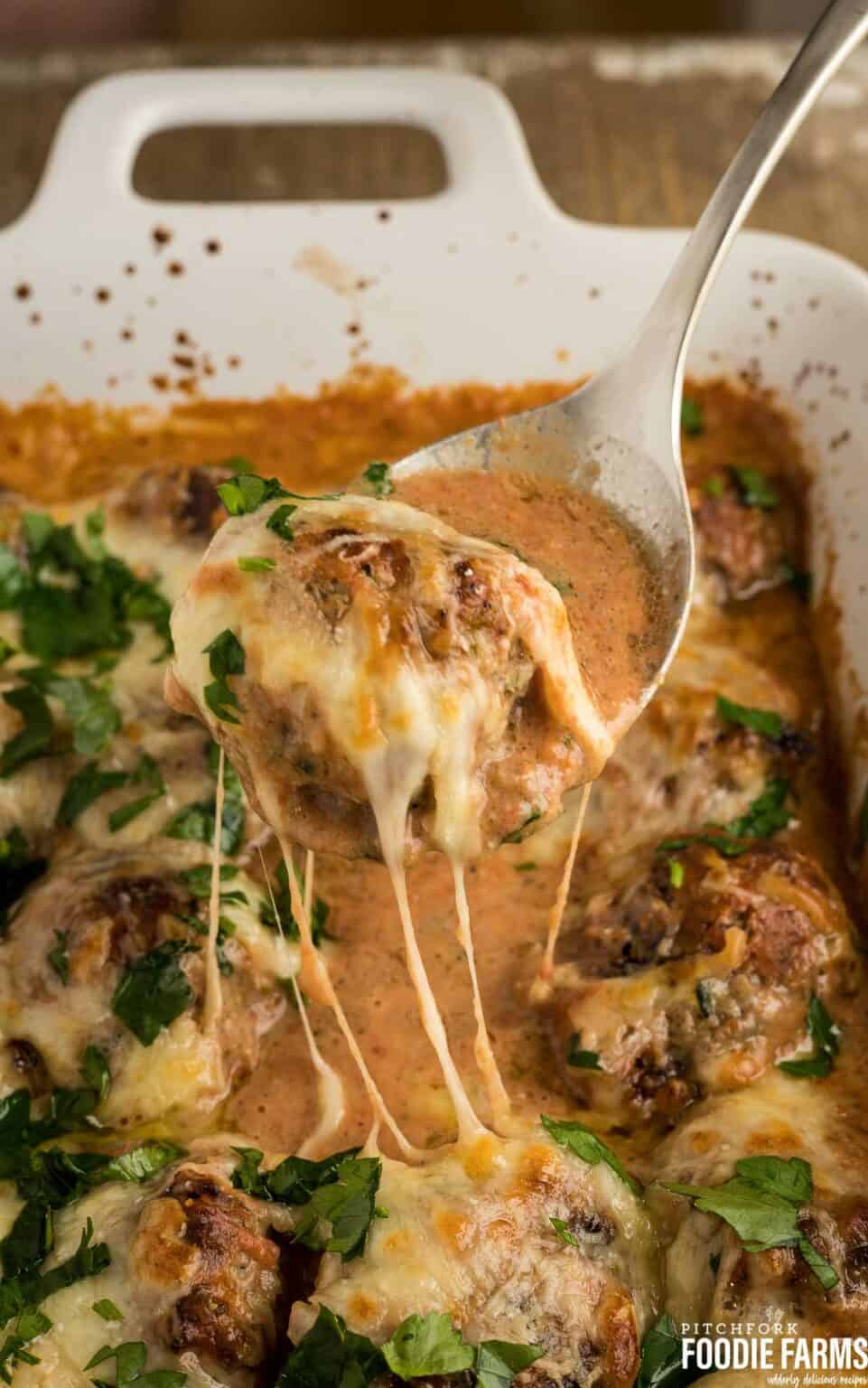 Zucchini Meatballs Recipe w/ Ground Beef - Pitchfork Foodie Farms