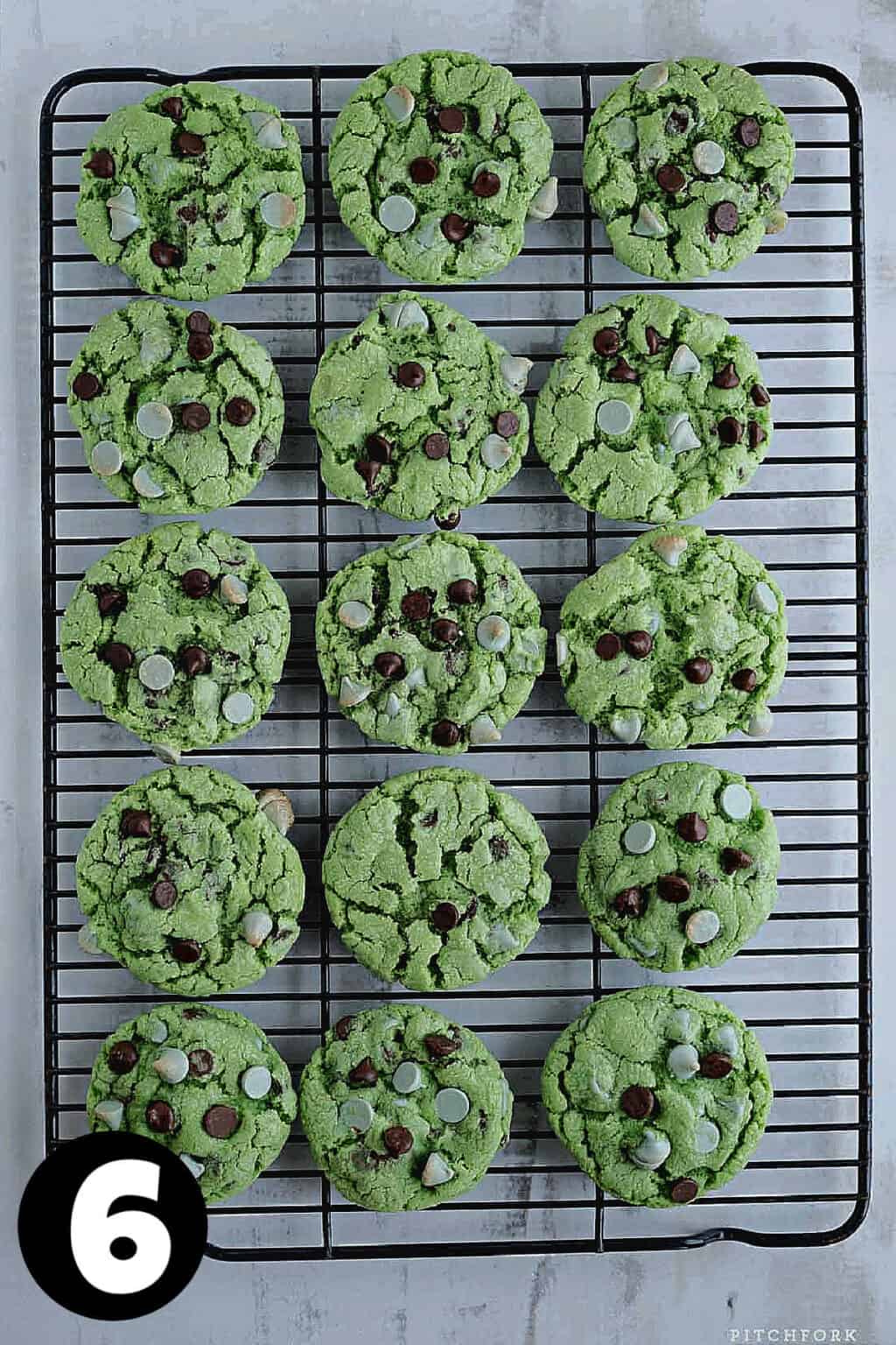 Mint Chocolate Chip Cookies - Pitchfork Foodie Farms