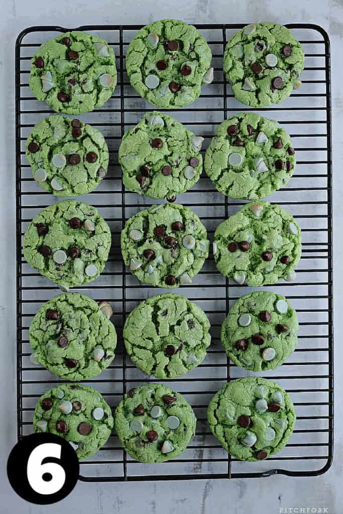 Mint Chocolate Chip Cookies - Pitchfork Foodie Farms