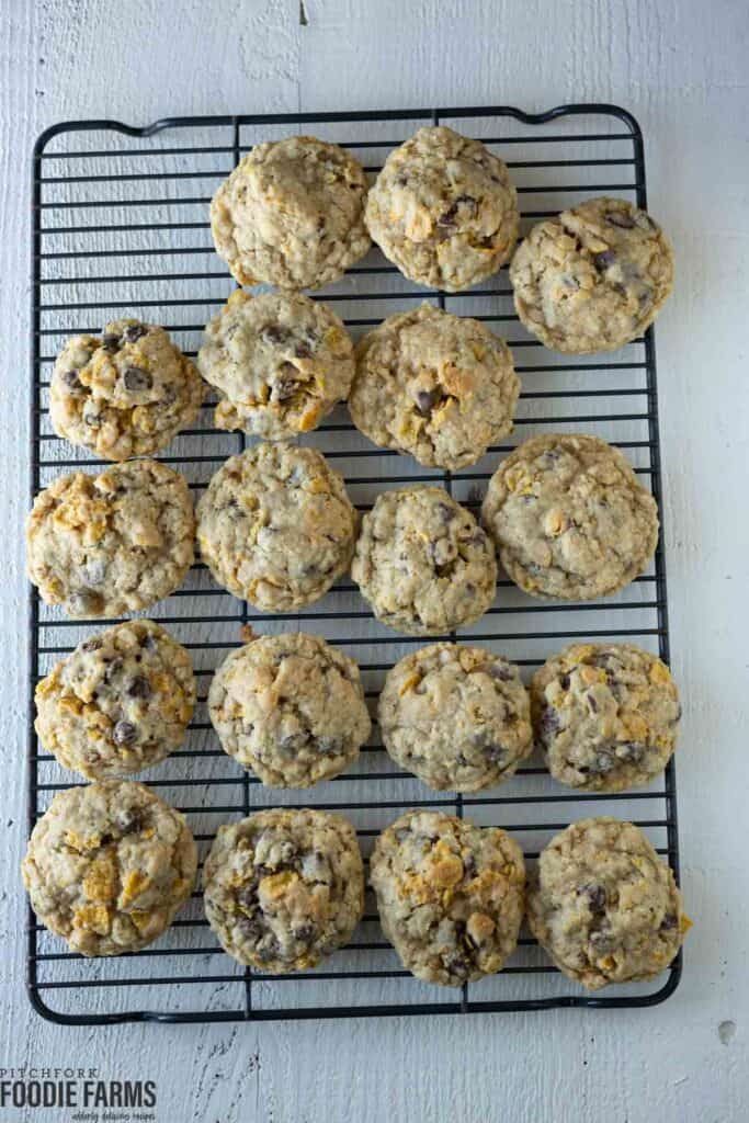 Ranger Cookies w/ Coconut & Cornflakes - Pitchfork Foodie Farms