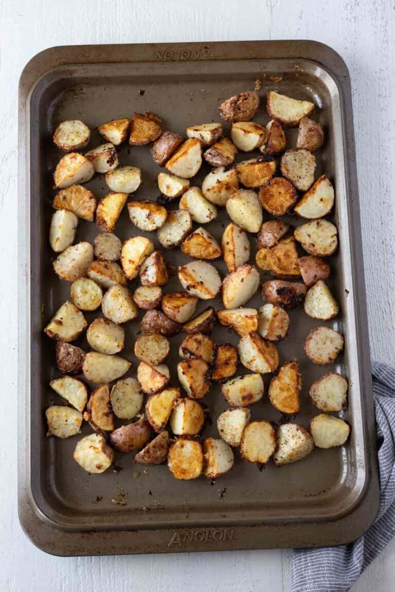 Crispy Roasted Red Potatoes in the Oven - Pitchfork Foodie Farms